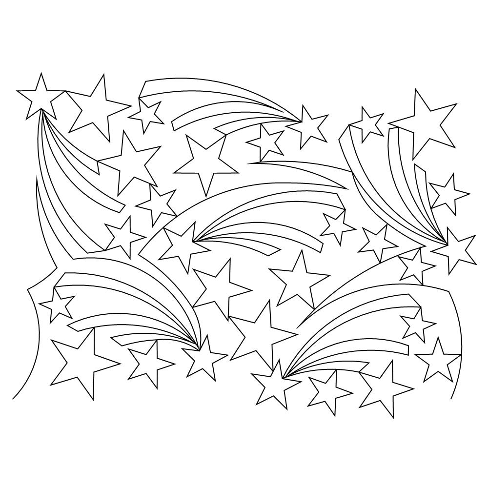 shooting star e2e 003 - Edge to Edge Quilting Patterns